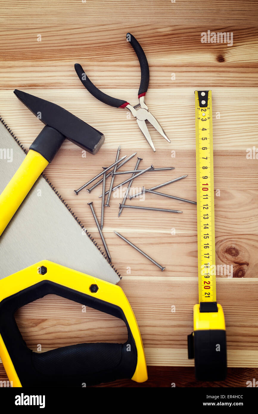 Builders tools hi-res stock photography and images - Alamy