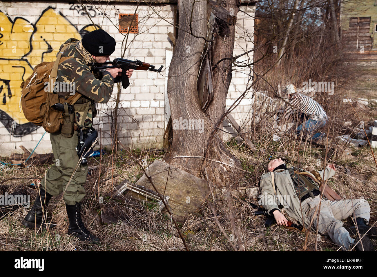 A dangerous zombie hunt ends with death Stock Photo - Alamy