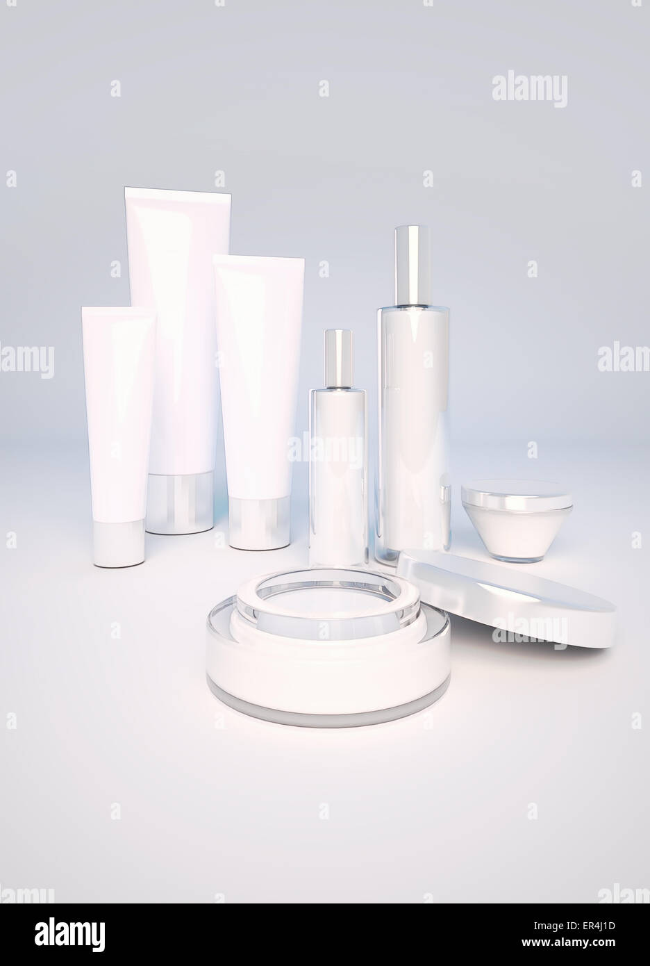 White nameless beauty set on dark background Stock Photo - Alamy