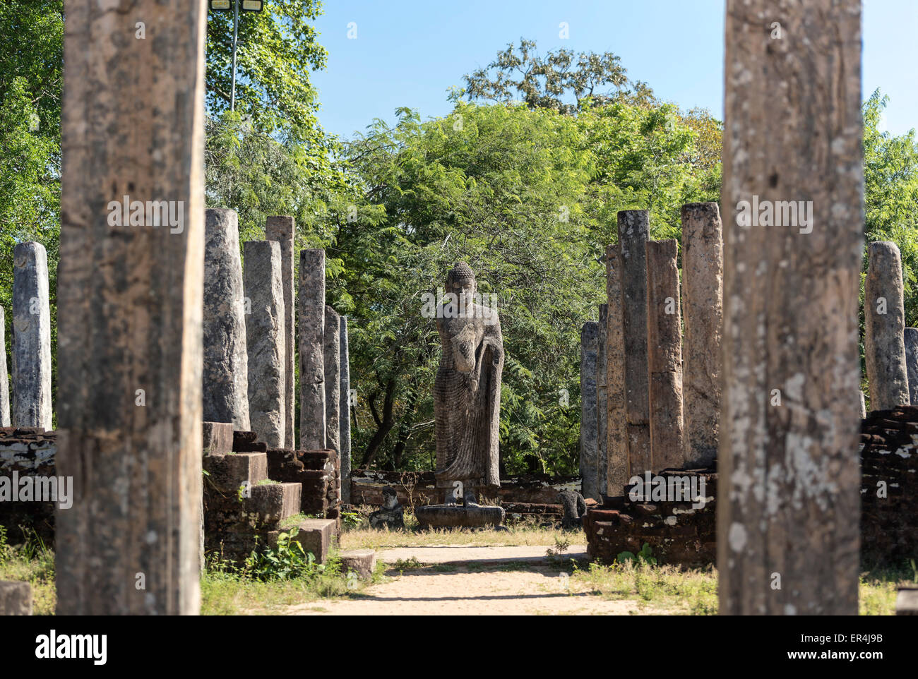 Atadage Shrine, Sacred Quadrangle, Polonnaruwa, Sri Lanka Stock Photo ...