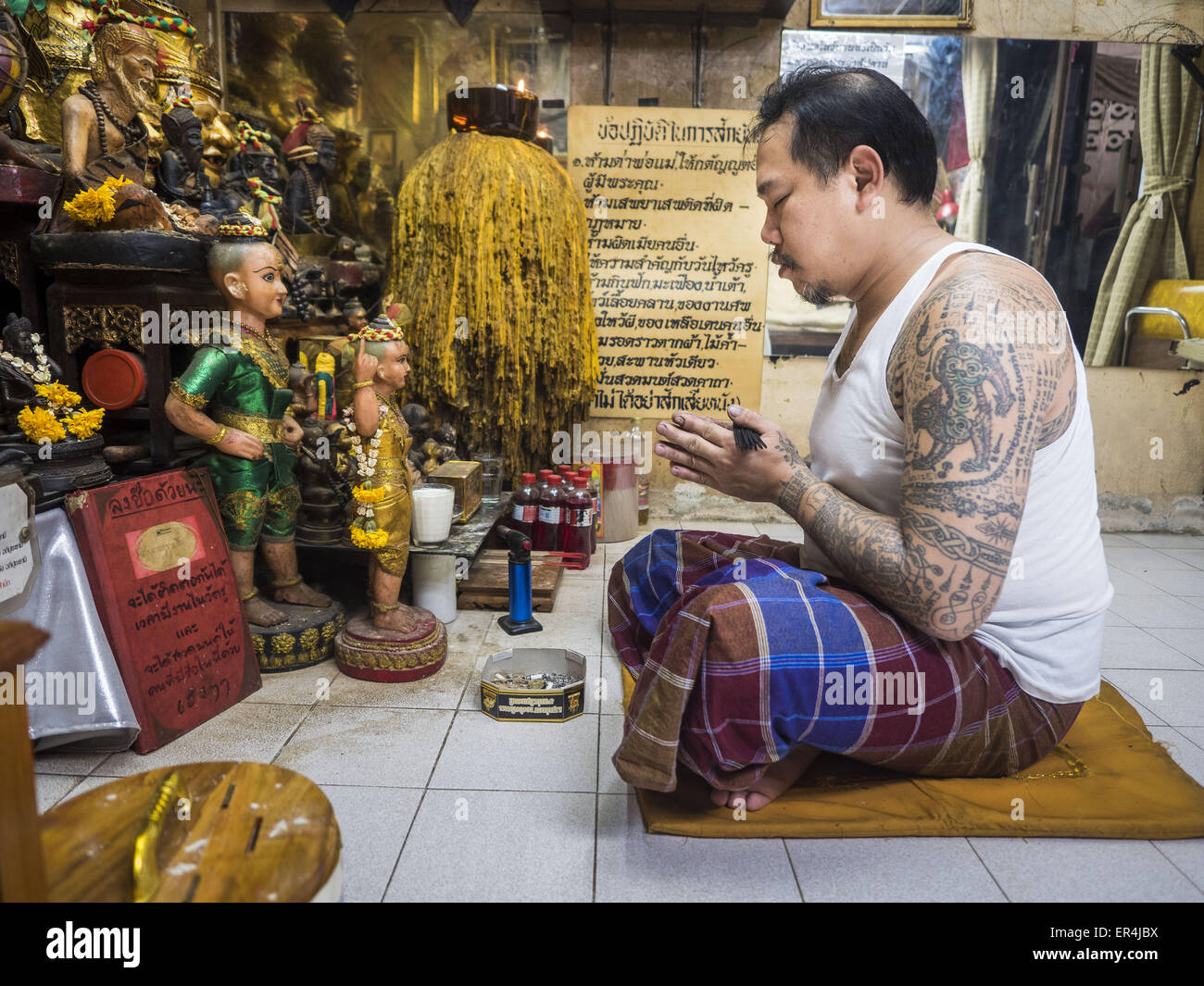 Laos tattoo hi-res stock photography and images - Alamy