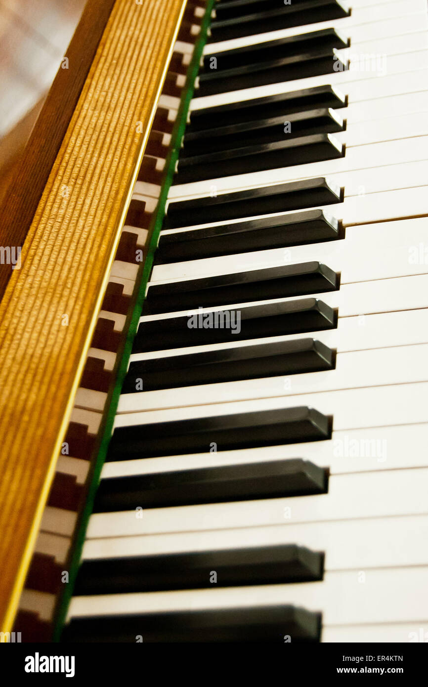 detail of the keys of a classic piano Stock Photo - Alamy
