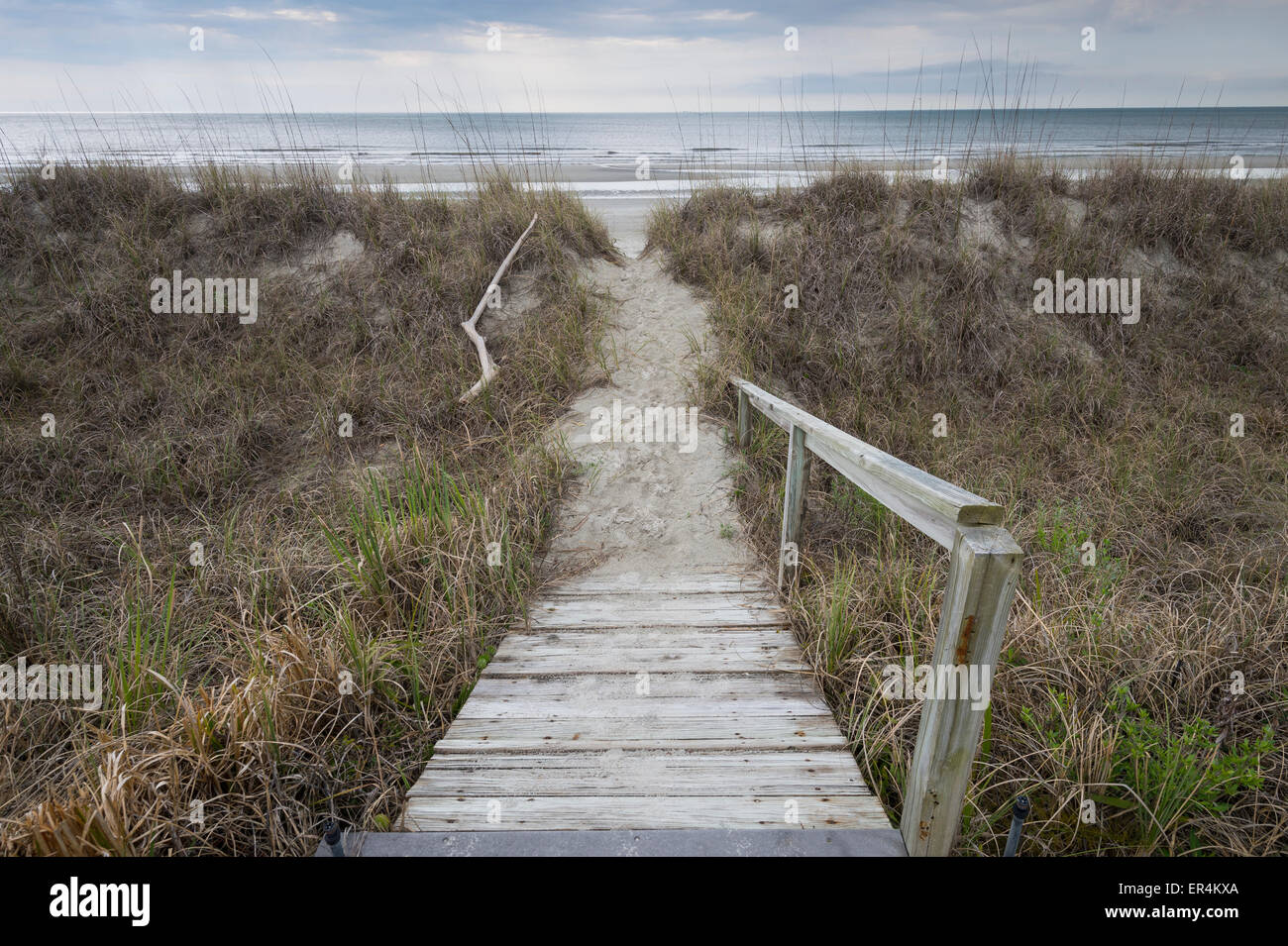 Sand Dunes Path To Beach Stock Photo - Alamy