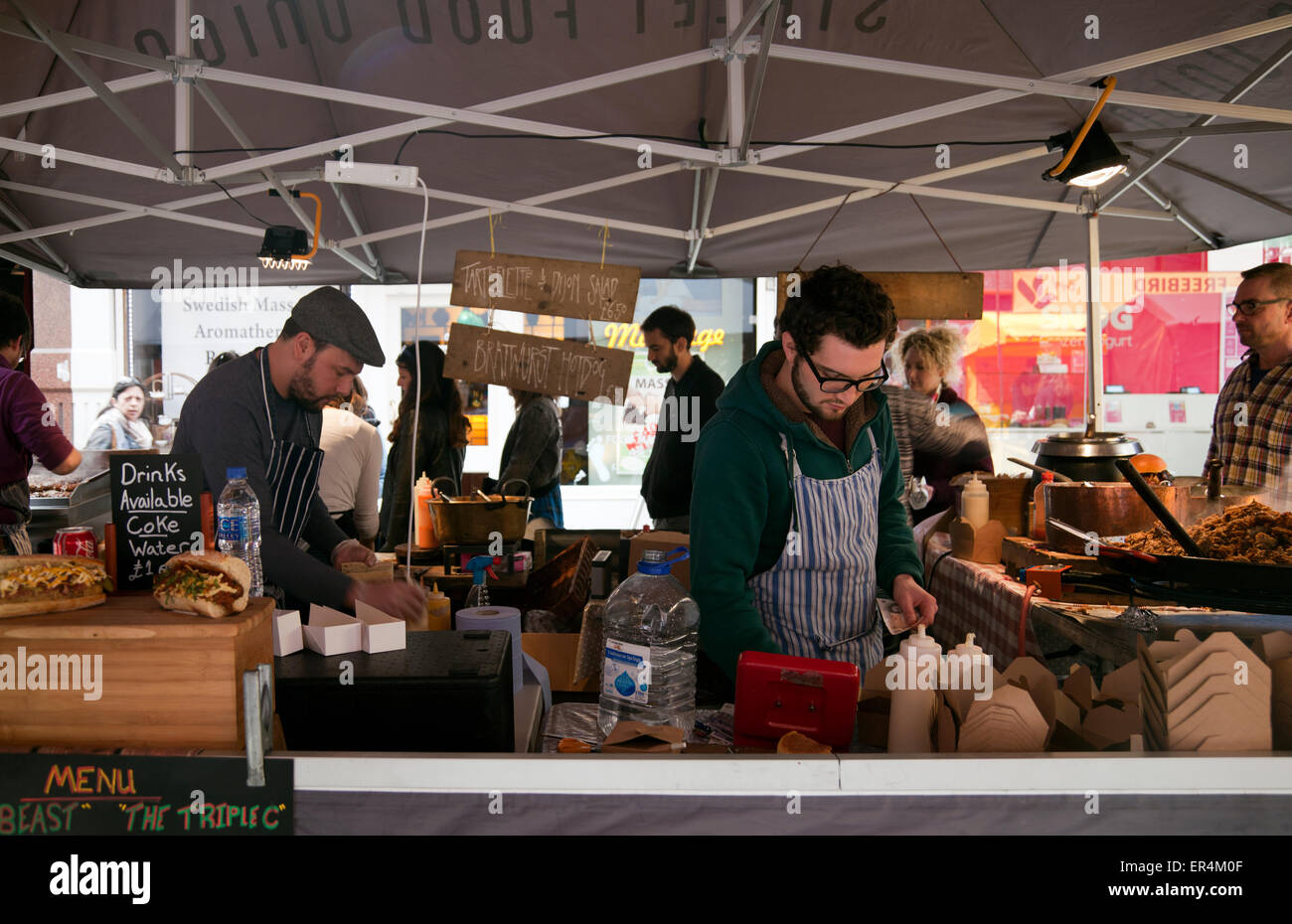 Rupert St Food Market in Soho, London UK Stock Photo - Alamy