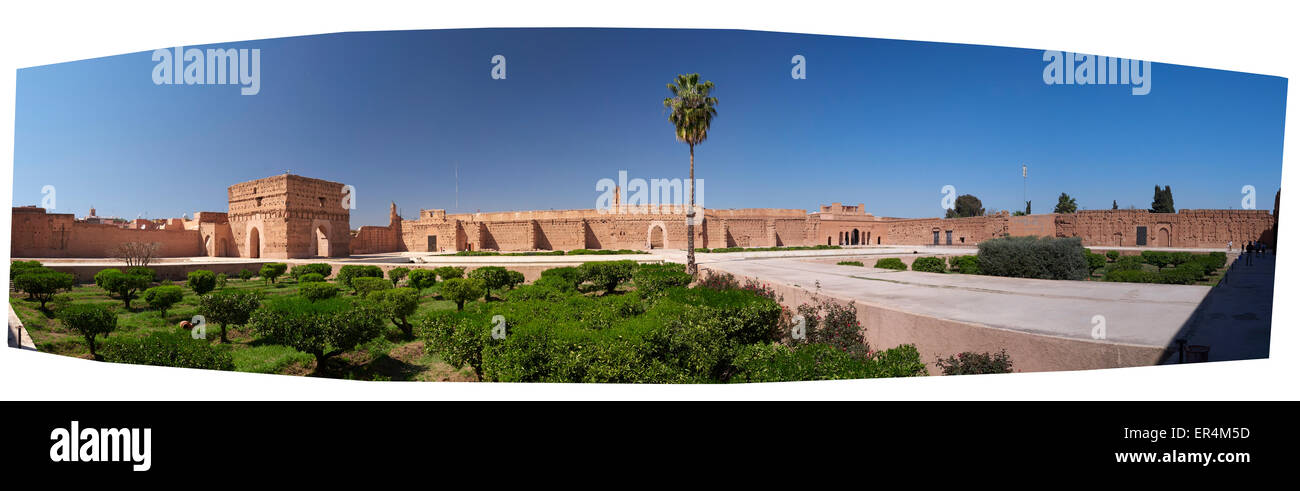 Palais el Badi - The Badia Palace in Marrakesh Stock Photo - Alamy