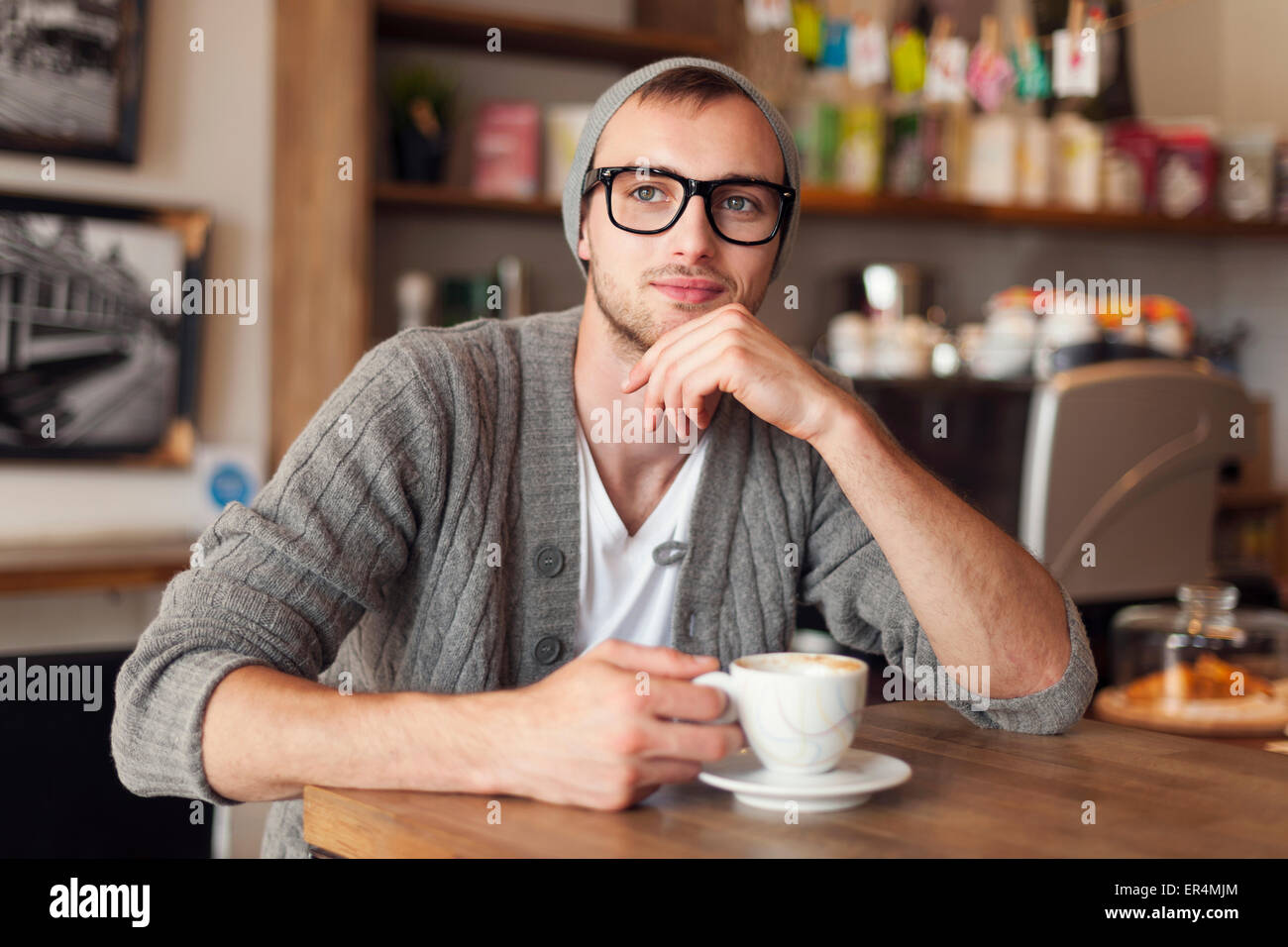 Cafe nerd hi-res stock photography and images - Alamy