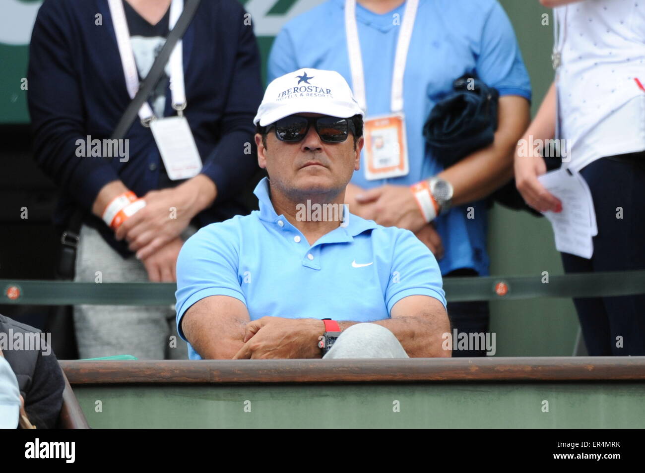 Toni NADAL coach de Rafael NADAL - 26.05.2015 - Jour 3 - Roland Garros ...