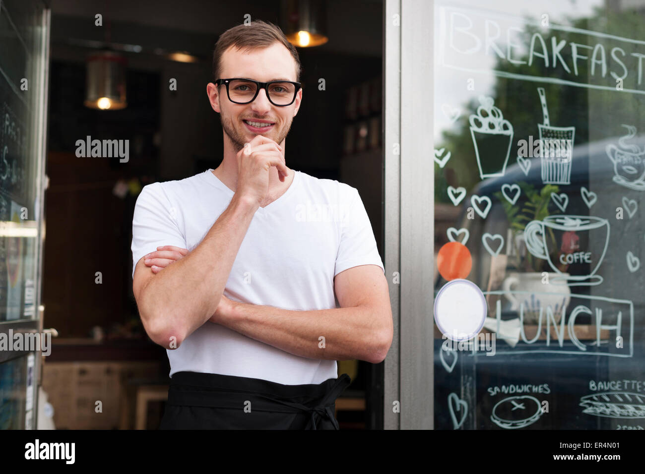 Male waiter hi-res stock photography and images - Alamy