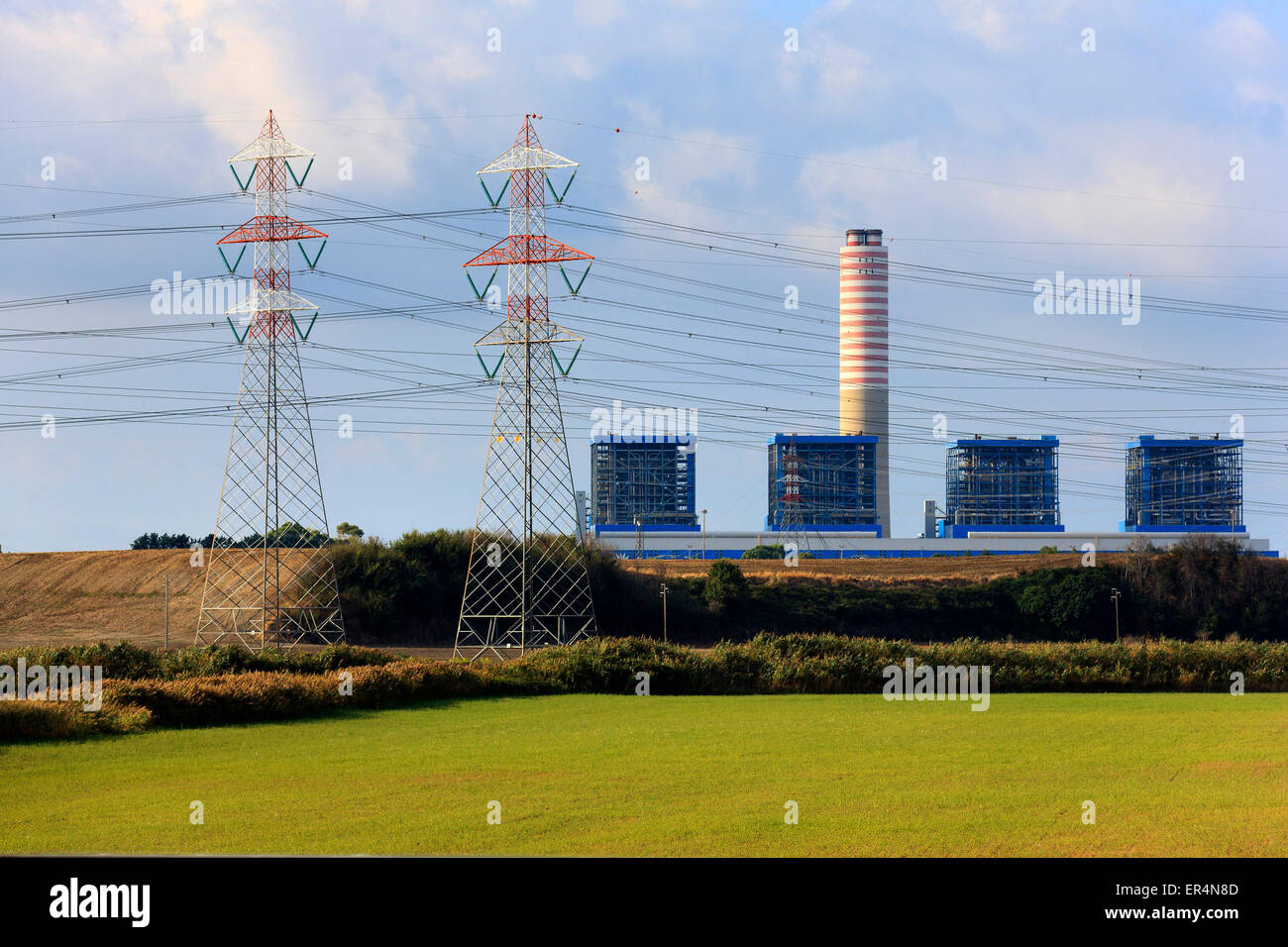 Central Alessandro Volta Power Station, Tuscany Italy Stock Photo - Alamy