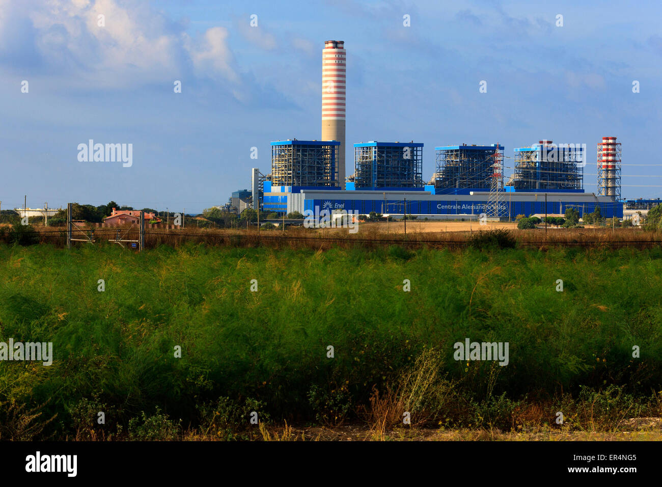 Central Alessandro Volta Power Station, Tuscany Italy Stock Photo - Alamy