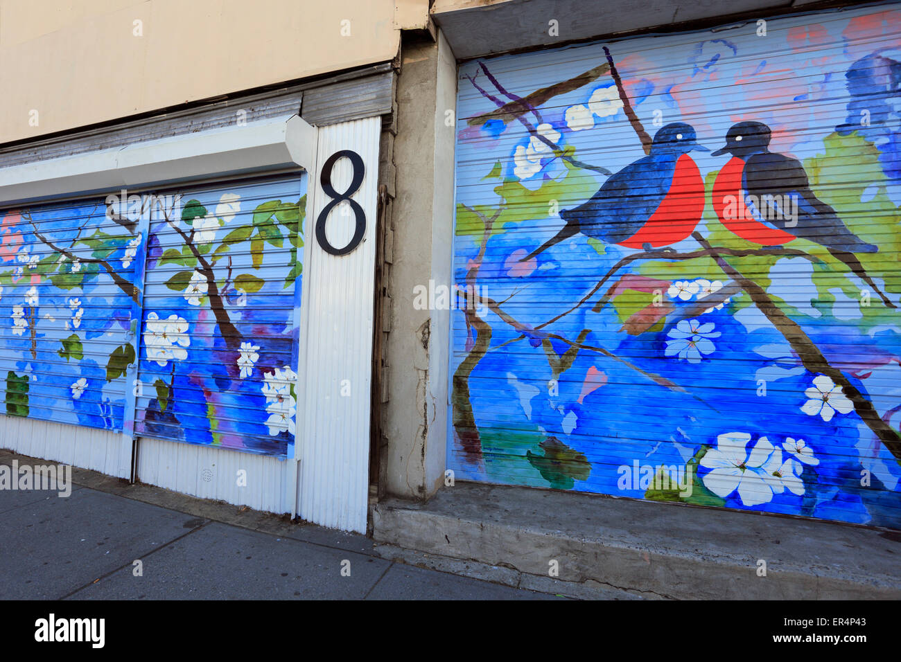 Storefront murals Warburton Ave. Yonkers New York Stock Photo - Alamy