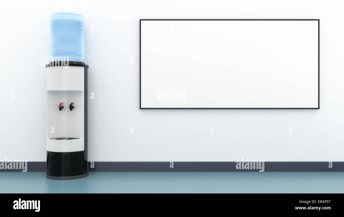 Water cooler and whiteboard scene Stock Photo - Alamy
