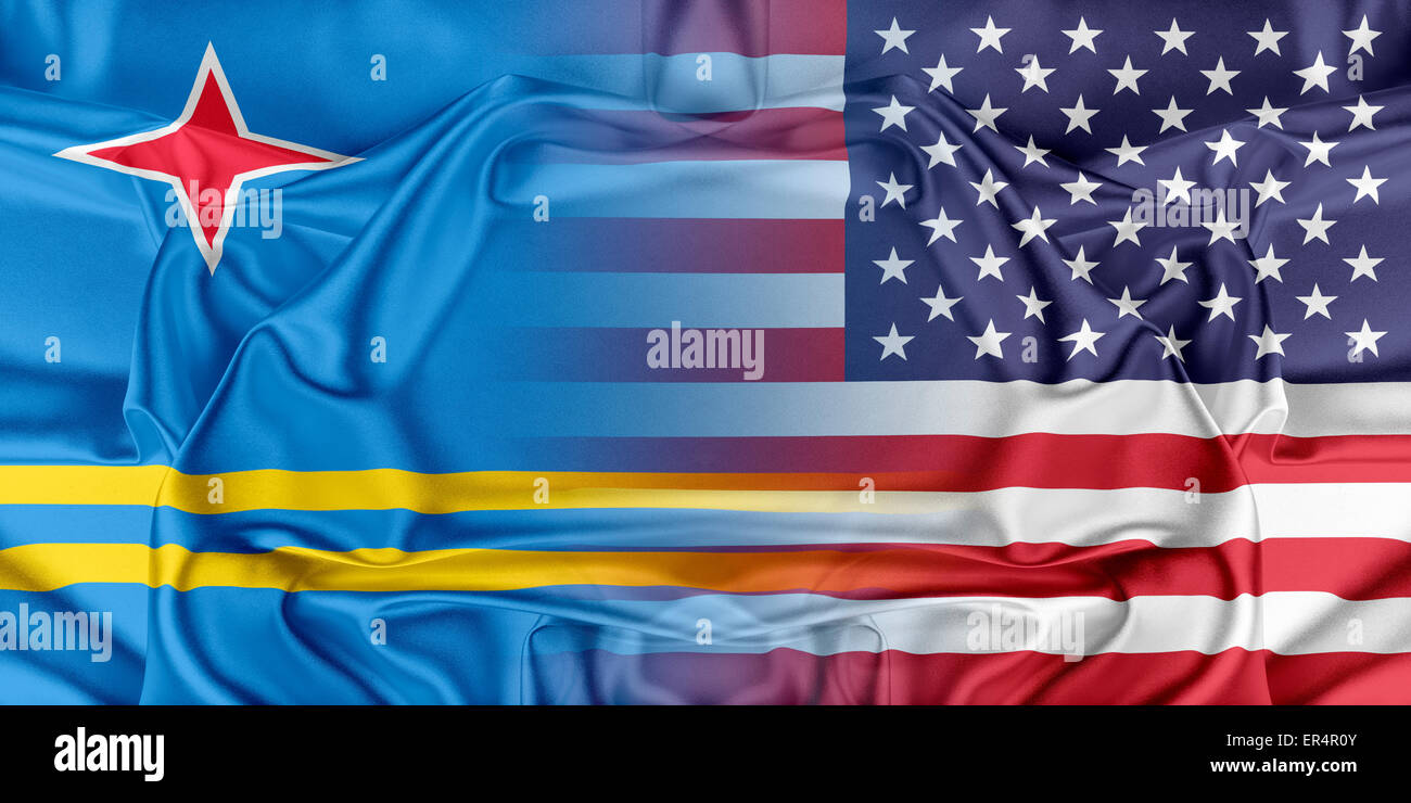 Aruba flag hi-res stock photography and images - Alamy