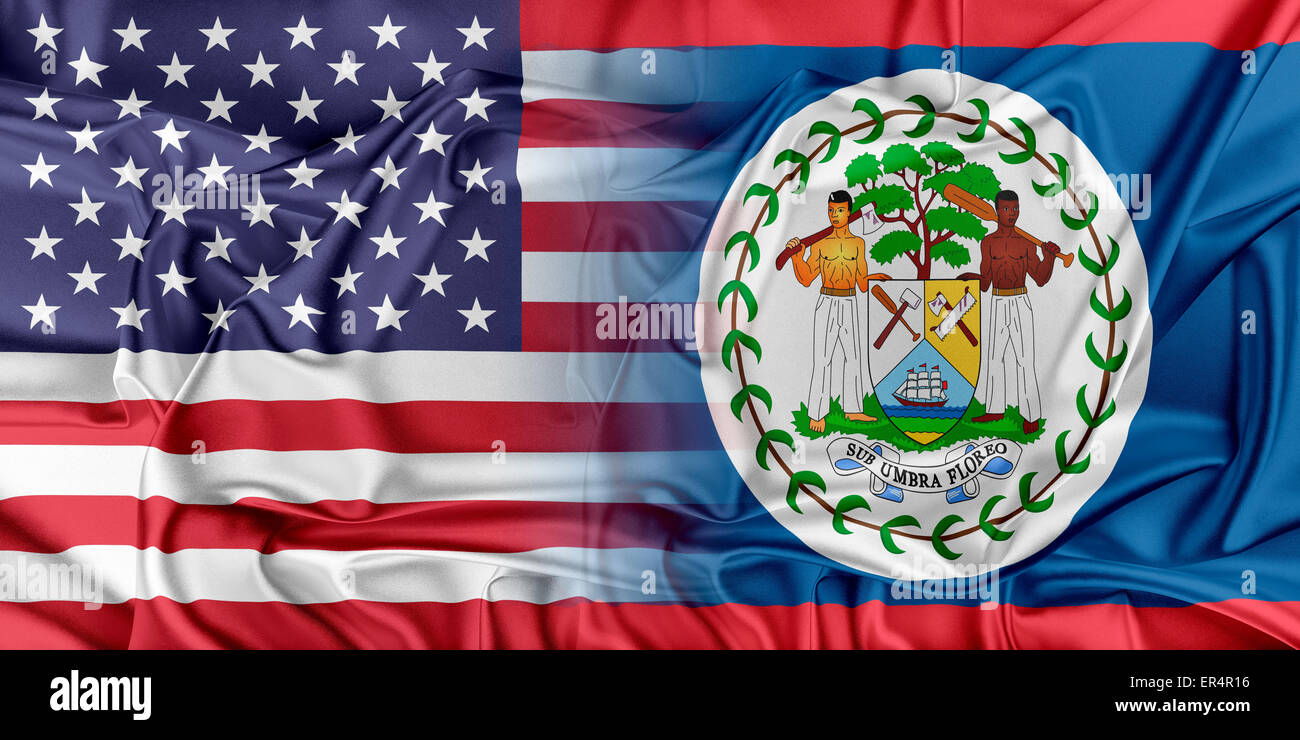 USA and Belize Stock Photo - Alamy