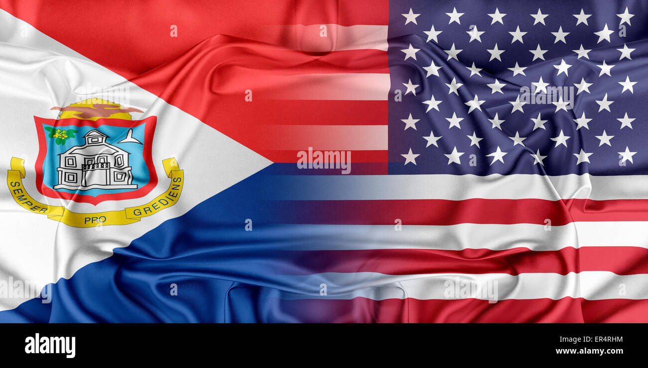 Sint maarten flag hi-res stock photography and images - Alamy