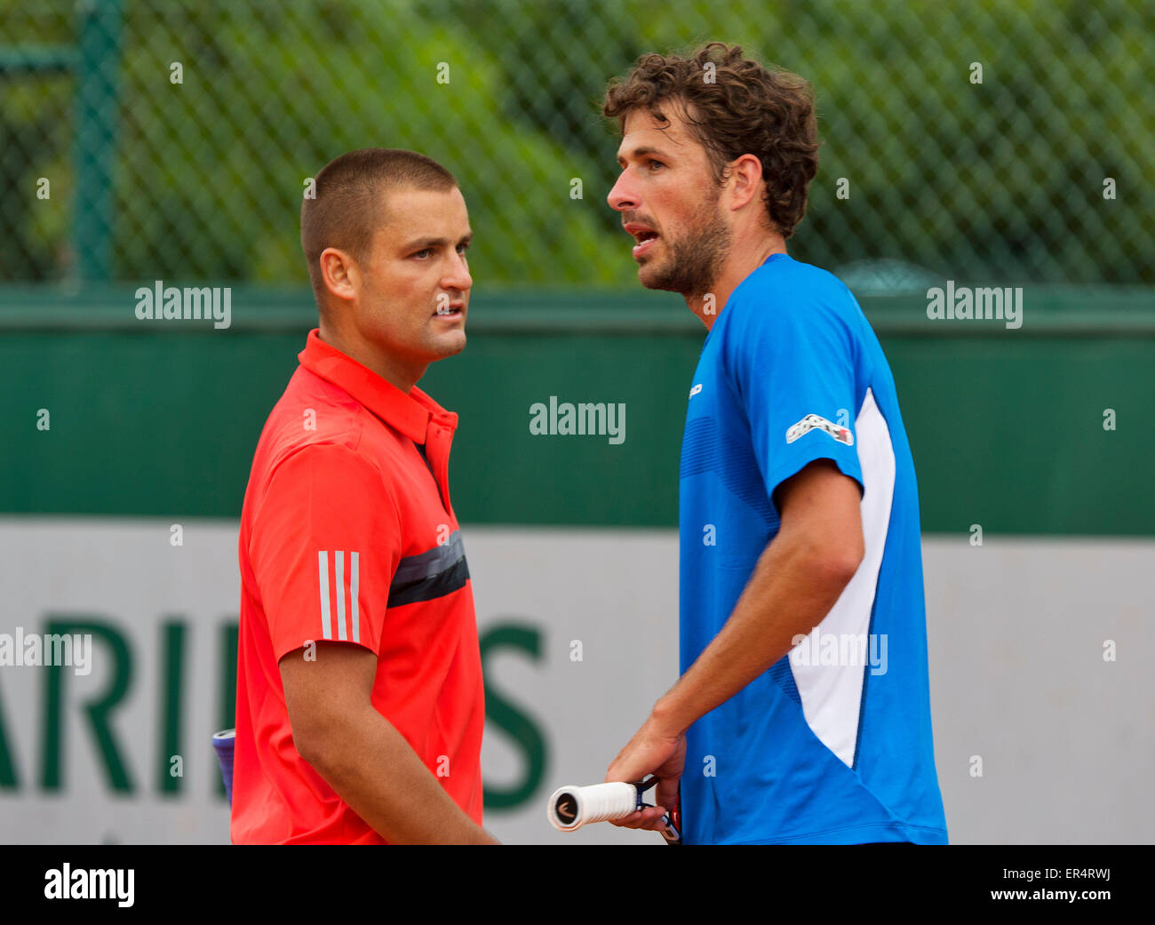 Paris, France. 26th May, 2015. Tennis, Roland Garros, Doubles Haase ...