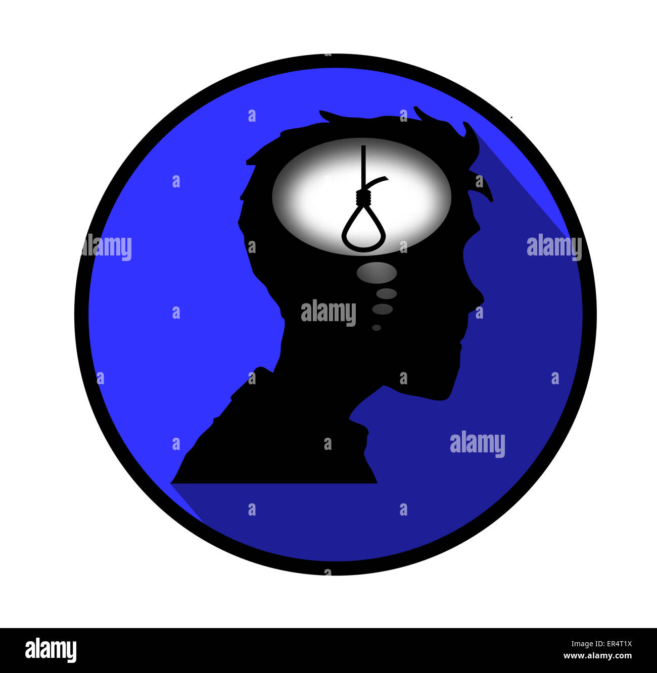 Depression icon hi-res stock photography and images - Alamy