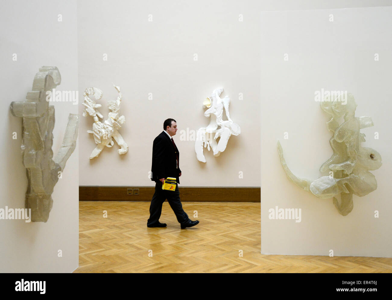 Works by British artist Roger Hiorns at the Rudolfinum Gallery, Prague ...