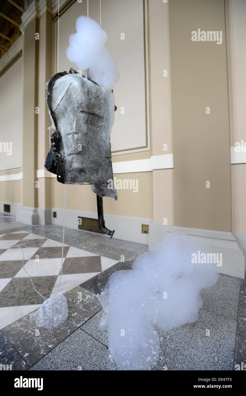 Works by British artist Roger Hiorns at the Rudolfinum Gallery, Prague ...