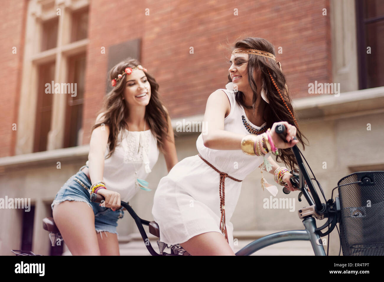 Tandem bicycle funny hi-res stock photography and images - Alamy