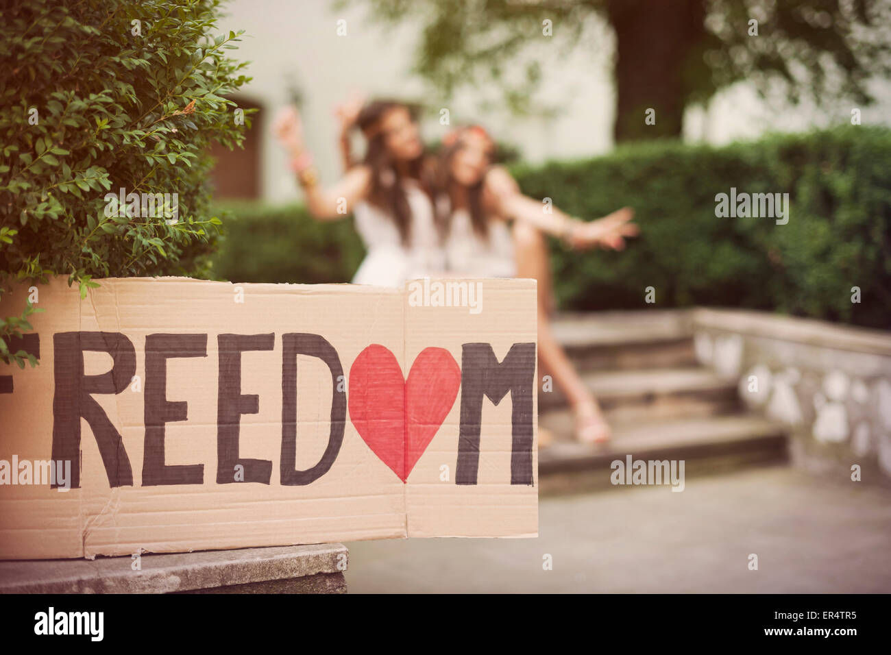 Freedom of girls in summertime. Krakow, Poland Stock Photo - Alamy