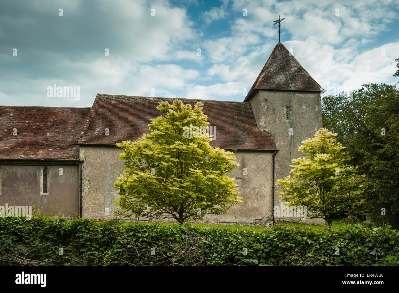 Spring Afternoon at St Mary's church in Tarring Neville village, East ...