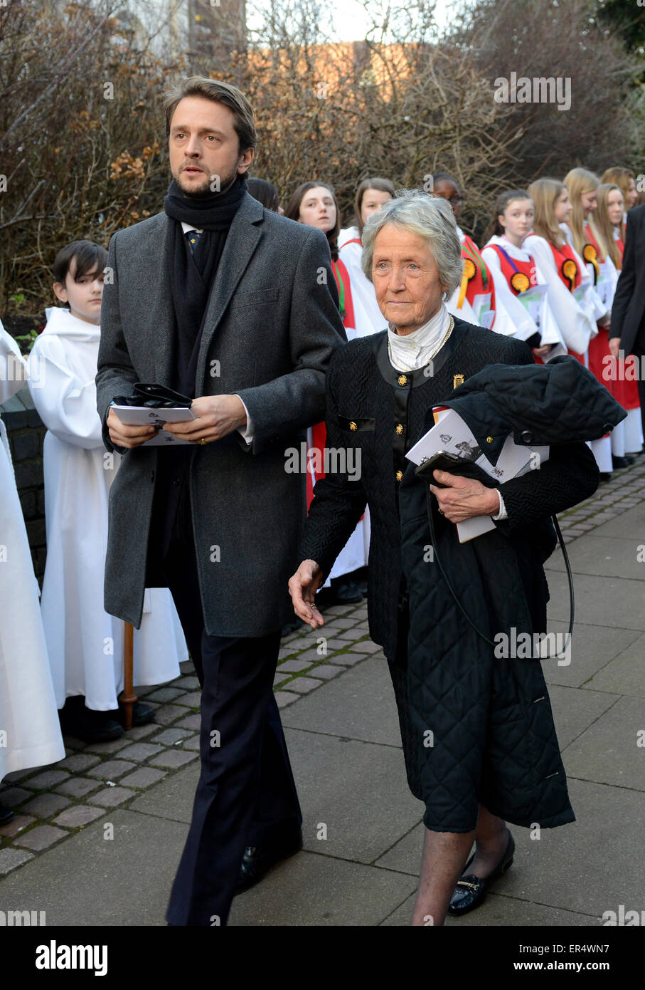 Baroness Rachael Heyhoe-Flint and her son Ben Heyhoe-Flint at the Sir ...