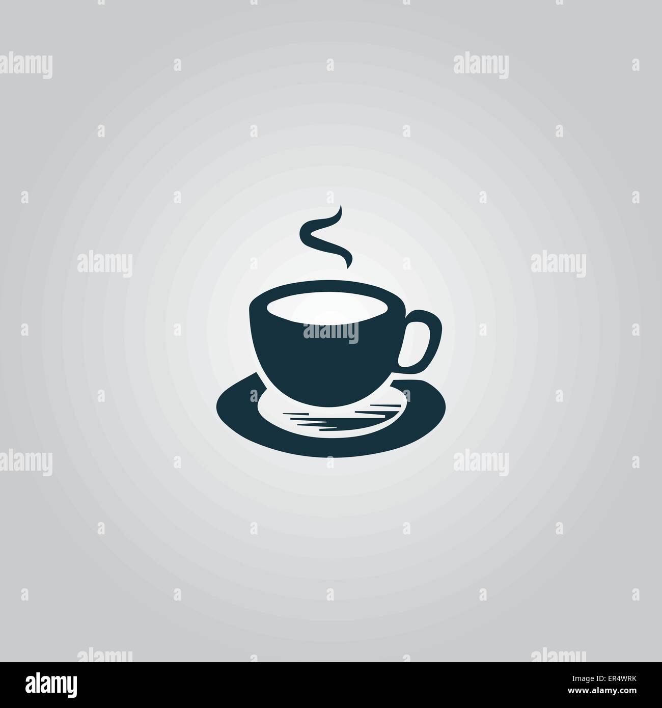 Contour drawing coffee cup Stock Vector Images - Alamy