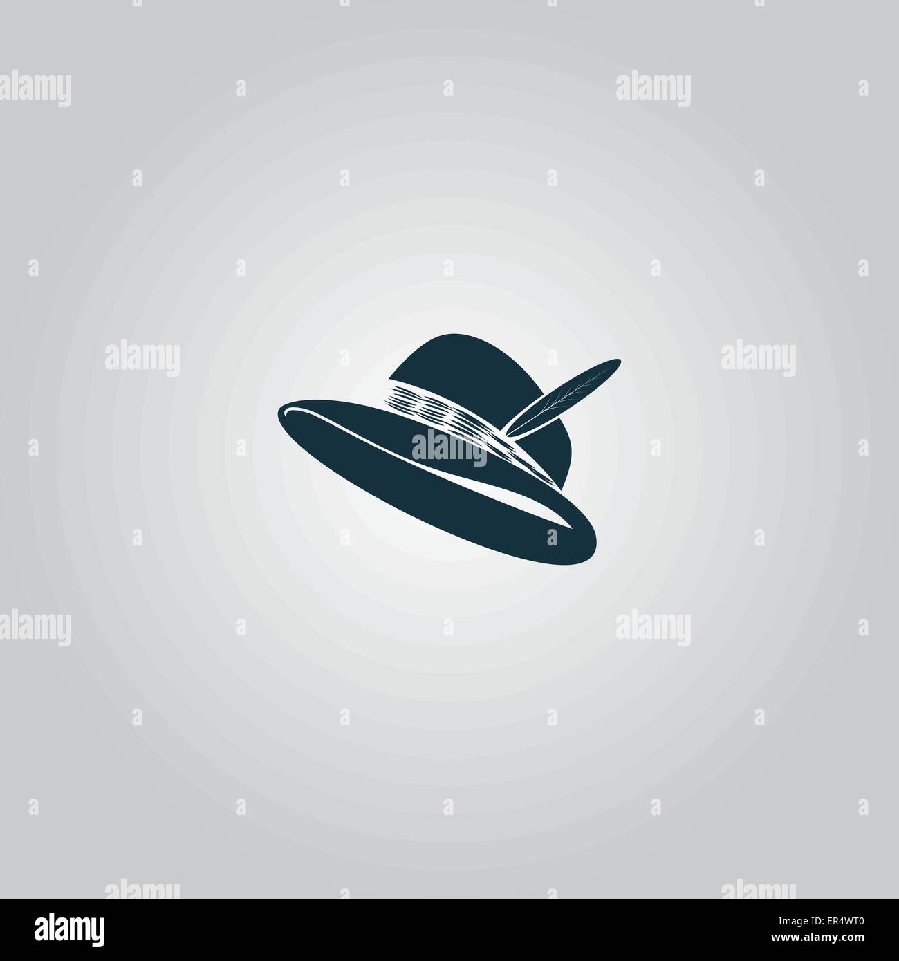 hat with a feather Stock Vector Image & Art - Alamy