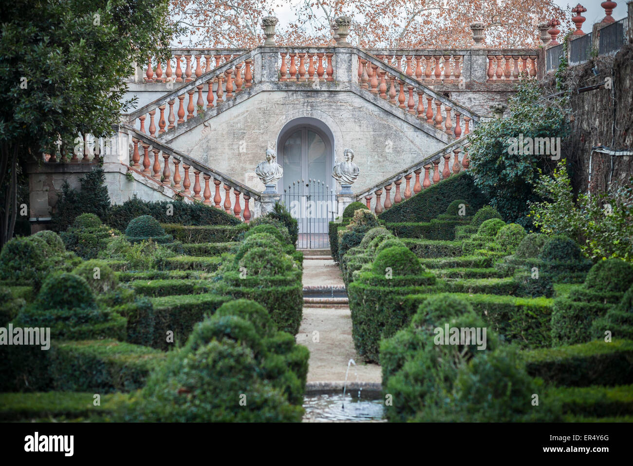 Barcelona.Parc del Laberint Stock Photo - Alamy