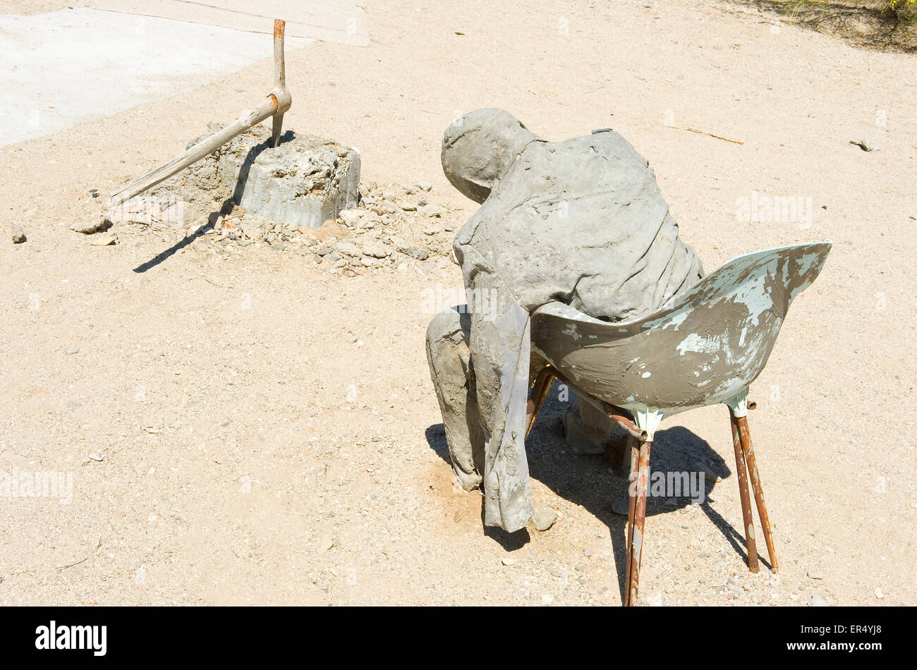 Man and slumped and chair hi-res stock photography and images - Alamy