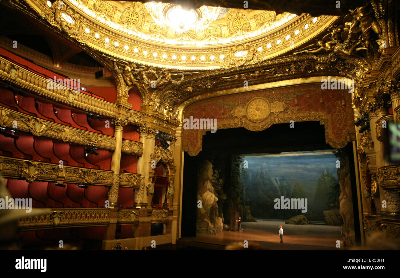 Inside the Paris Opera House Palais Garnier Stock Photo - Alamy