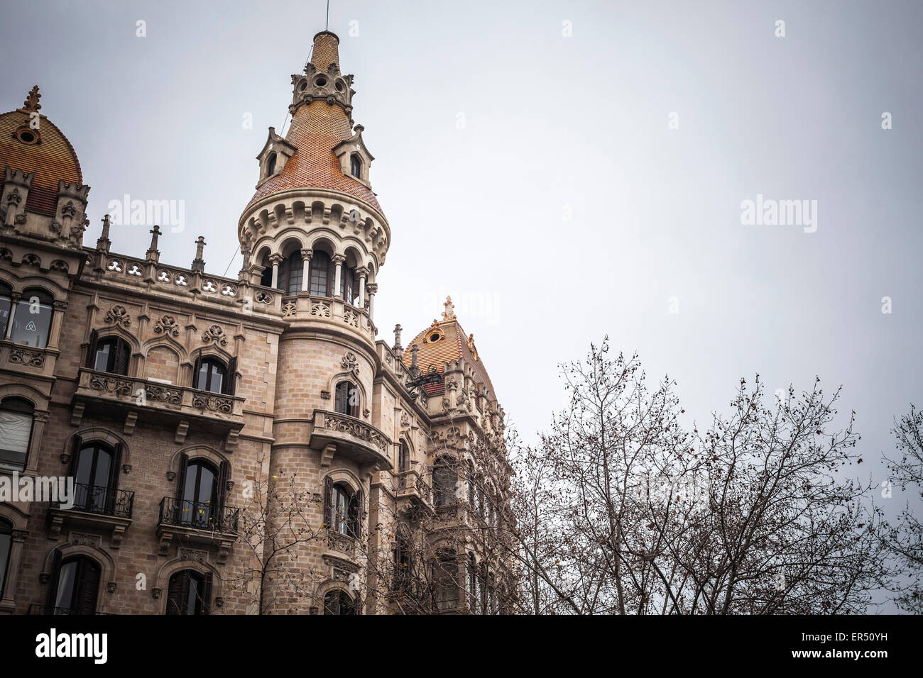 Barcelona. Cases Rocamora in Passeig de Gracia Stock Photo - Alamy