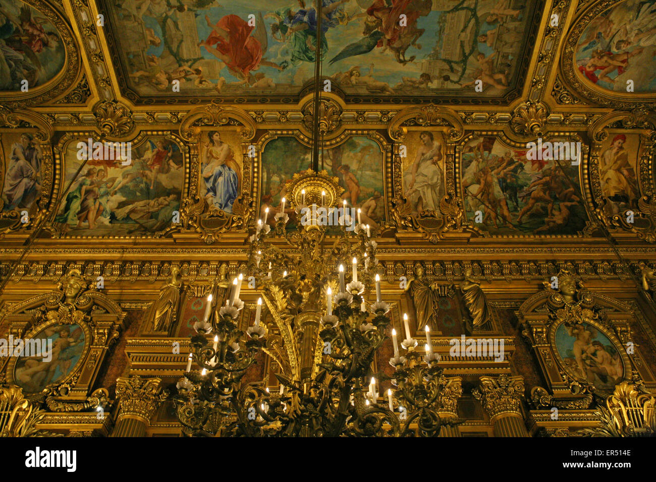 Inside the Paris Opera House Palais Garnier Stock Photo - Alamy