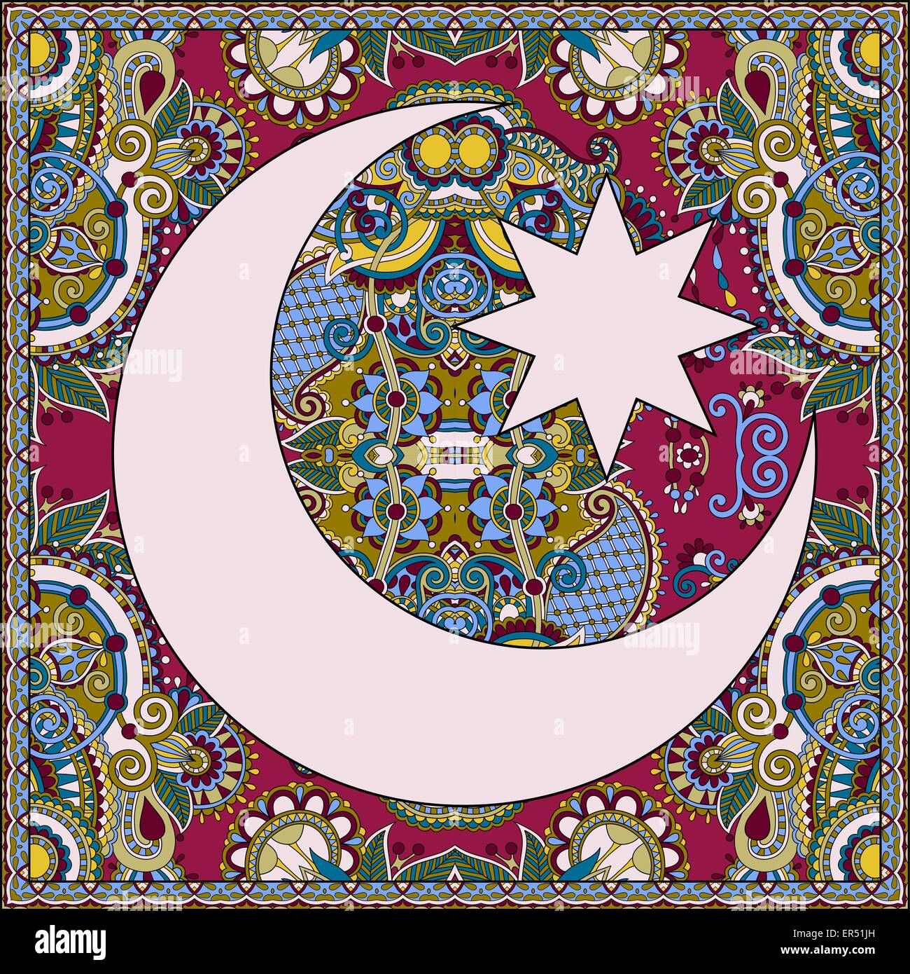 carpet design for holy month of muslim community festival Ramada Stock ...