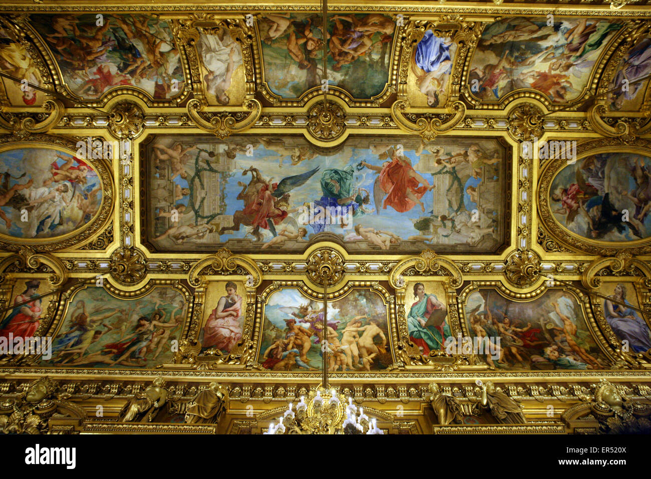 Ceiling in the Palais Garnier or Opera House Paris Stock Photo - Alamy