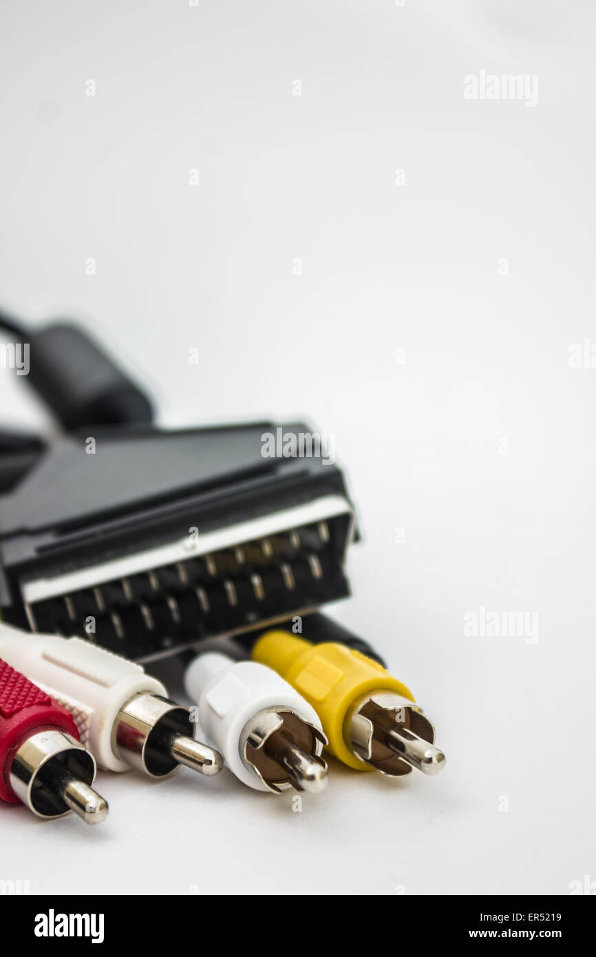 Rgb cables connections details poster hi-res stock photography and ...