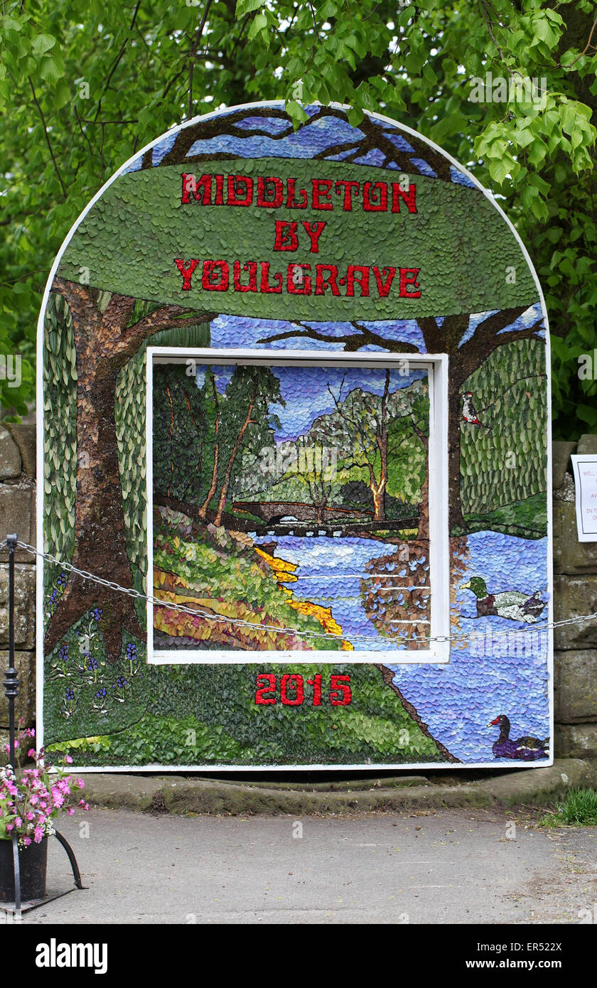 2015 Well Dressing at Middleton by Youlgrave in the Peak District ...