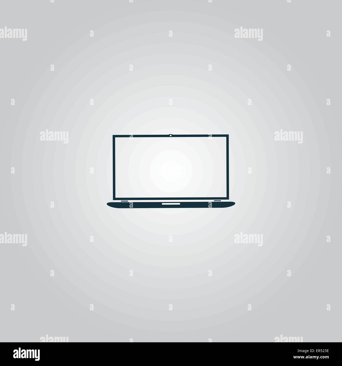 Laptop computer logo outline icon hi-res stock photography and images ...