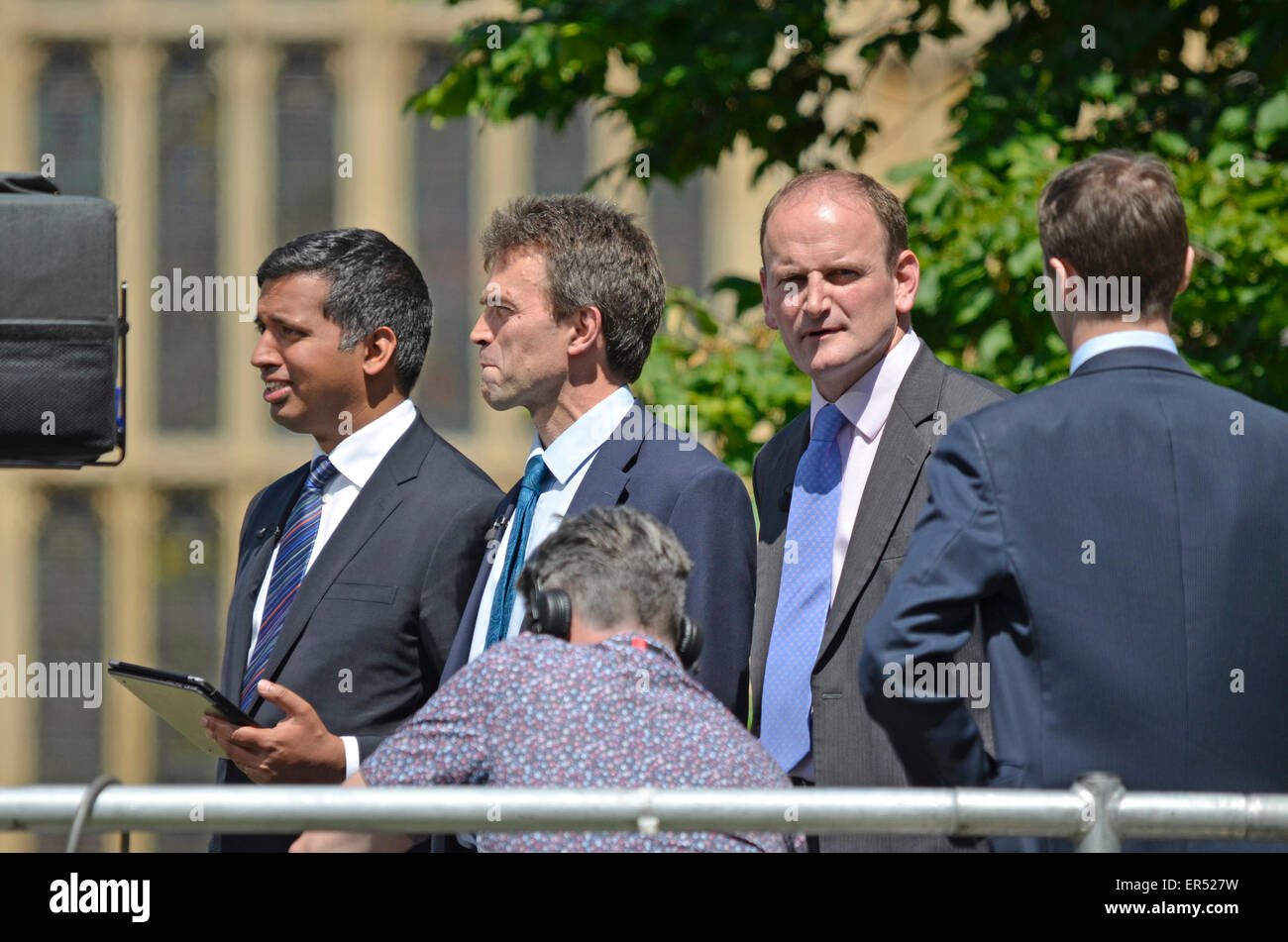 Douglas Carswell (UKIP) and Tom Brake MP (LibDem) with Faisal Islam ...