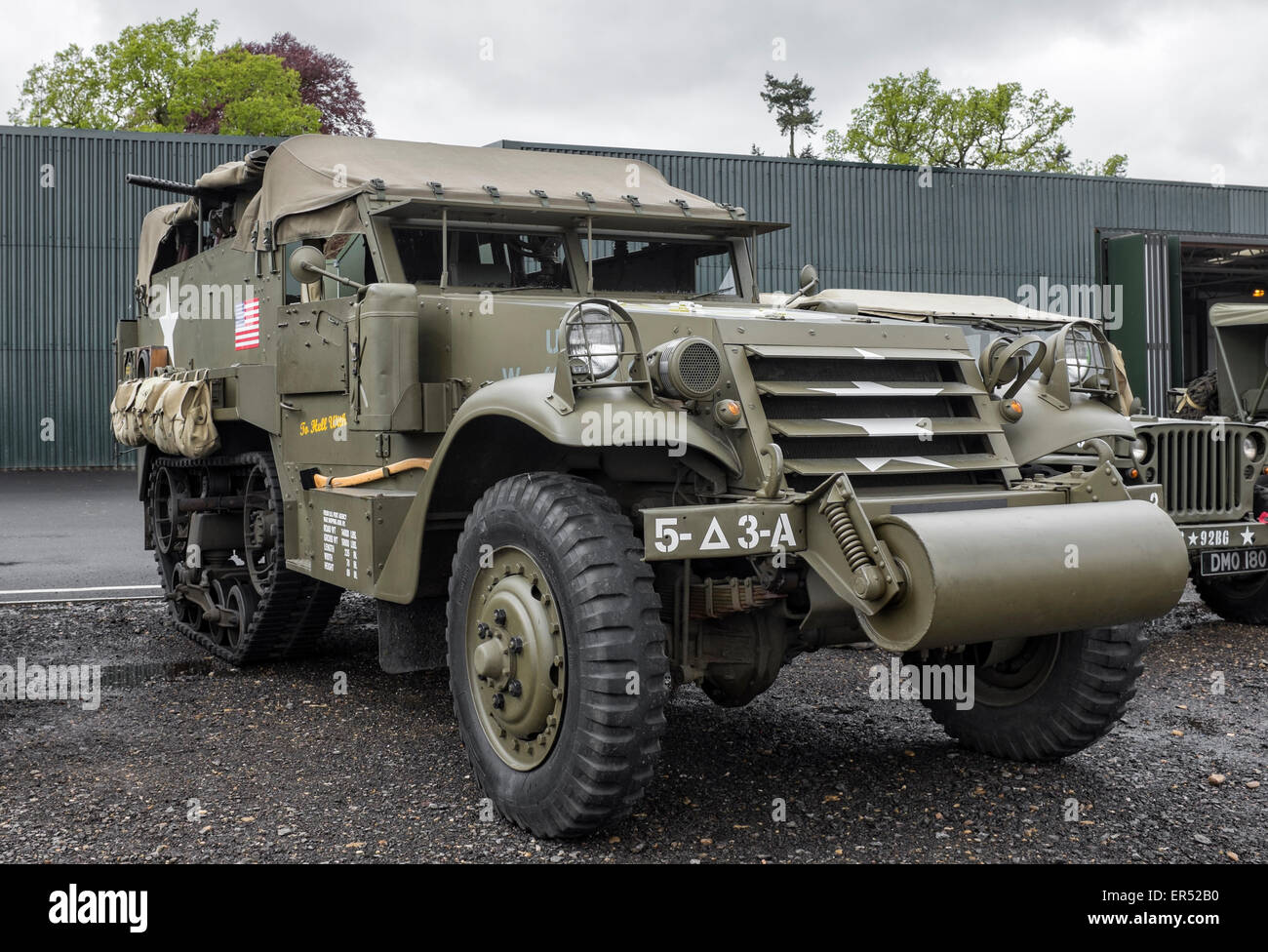 WWII US Army M2 half-track personnel carrier at The Shuttleworth ...