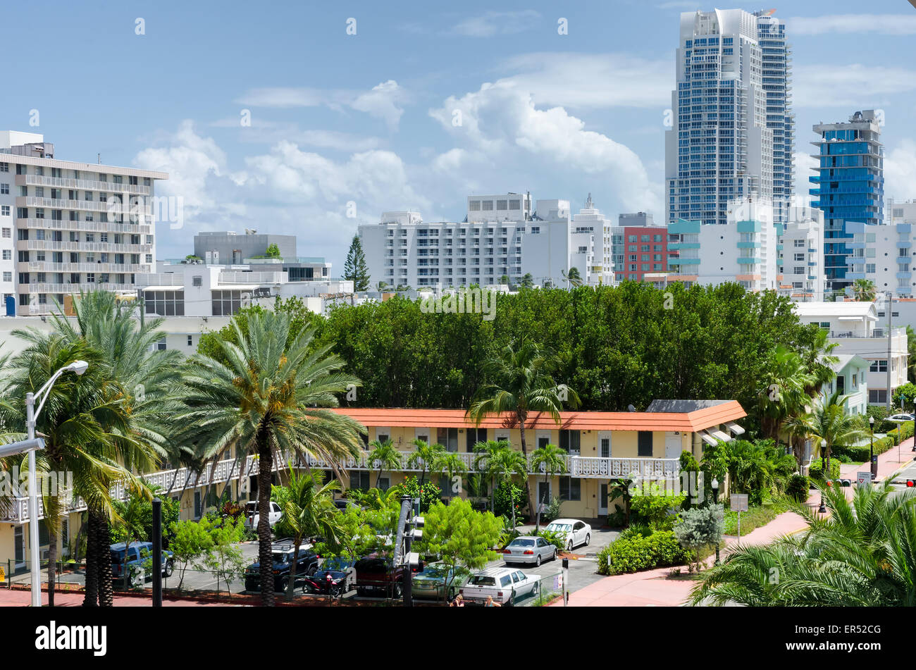 Miami beach, Florida city view in daylight Stock Photo - Alamy