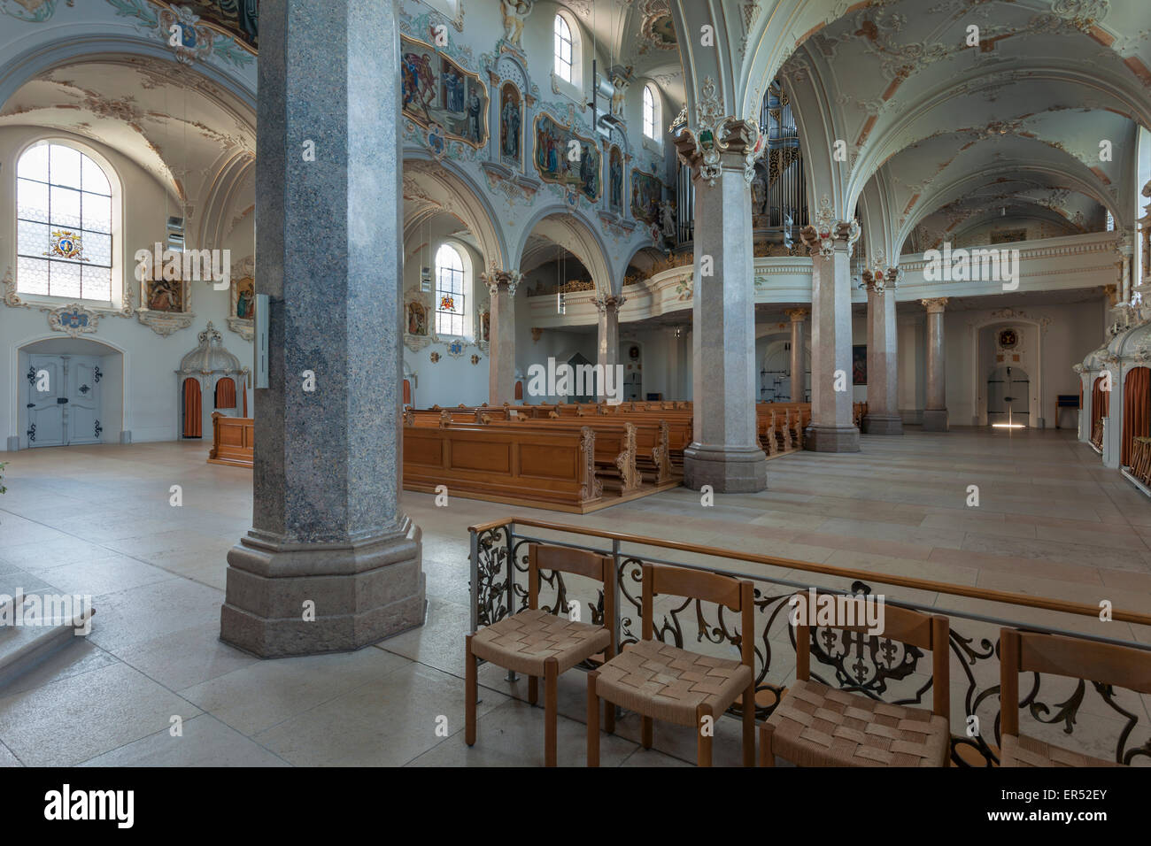 Interior of monastery in Mariastein, canton Solothurn, Switzerland ...