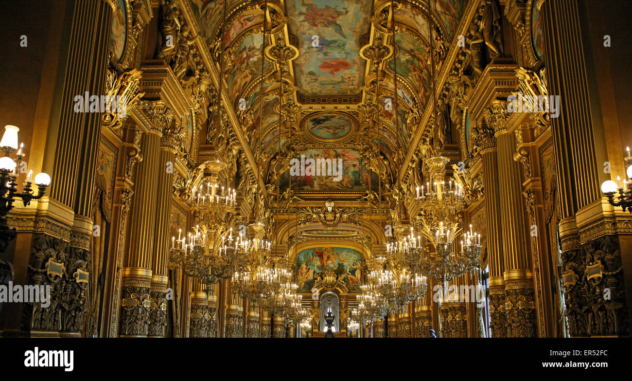 Inside the Paris Opera House Palais Garnier Stock Photo - Alamy