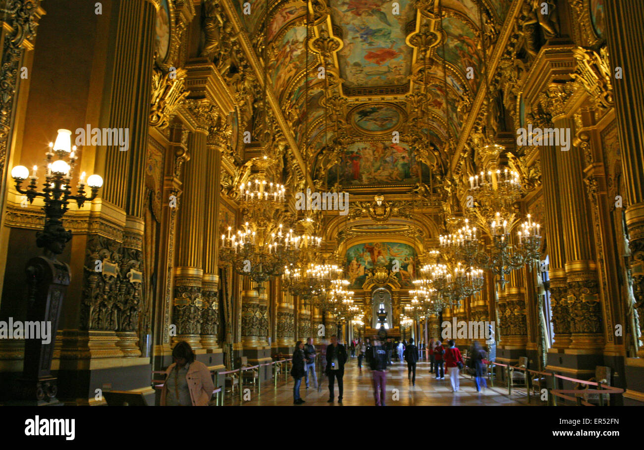 Inside the Paris Opera House Palais Garnier Stock Photo - Alamy