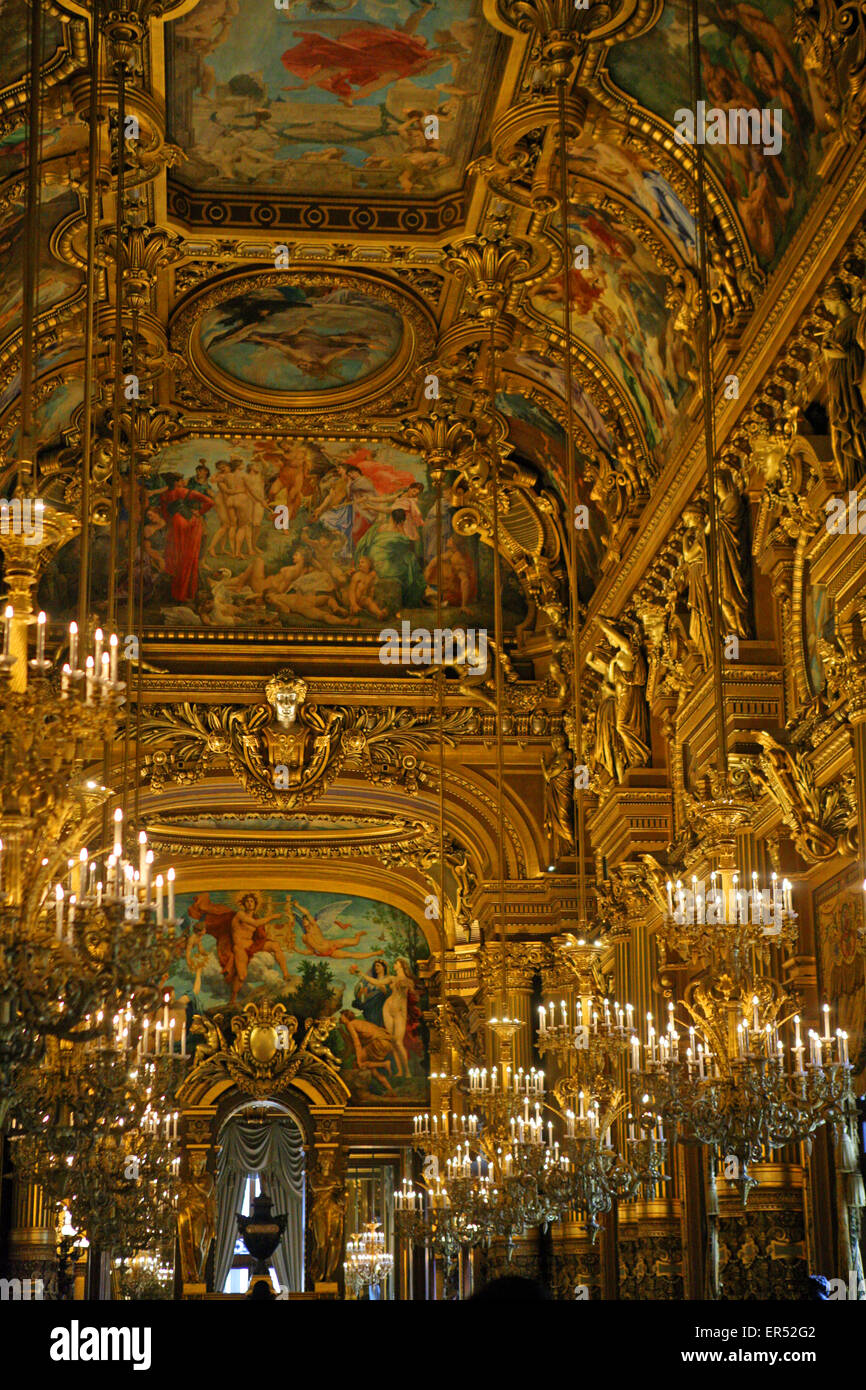 Inside the Paris Opera House Palais Garnier Stock Photo - Alamy