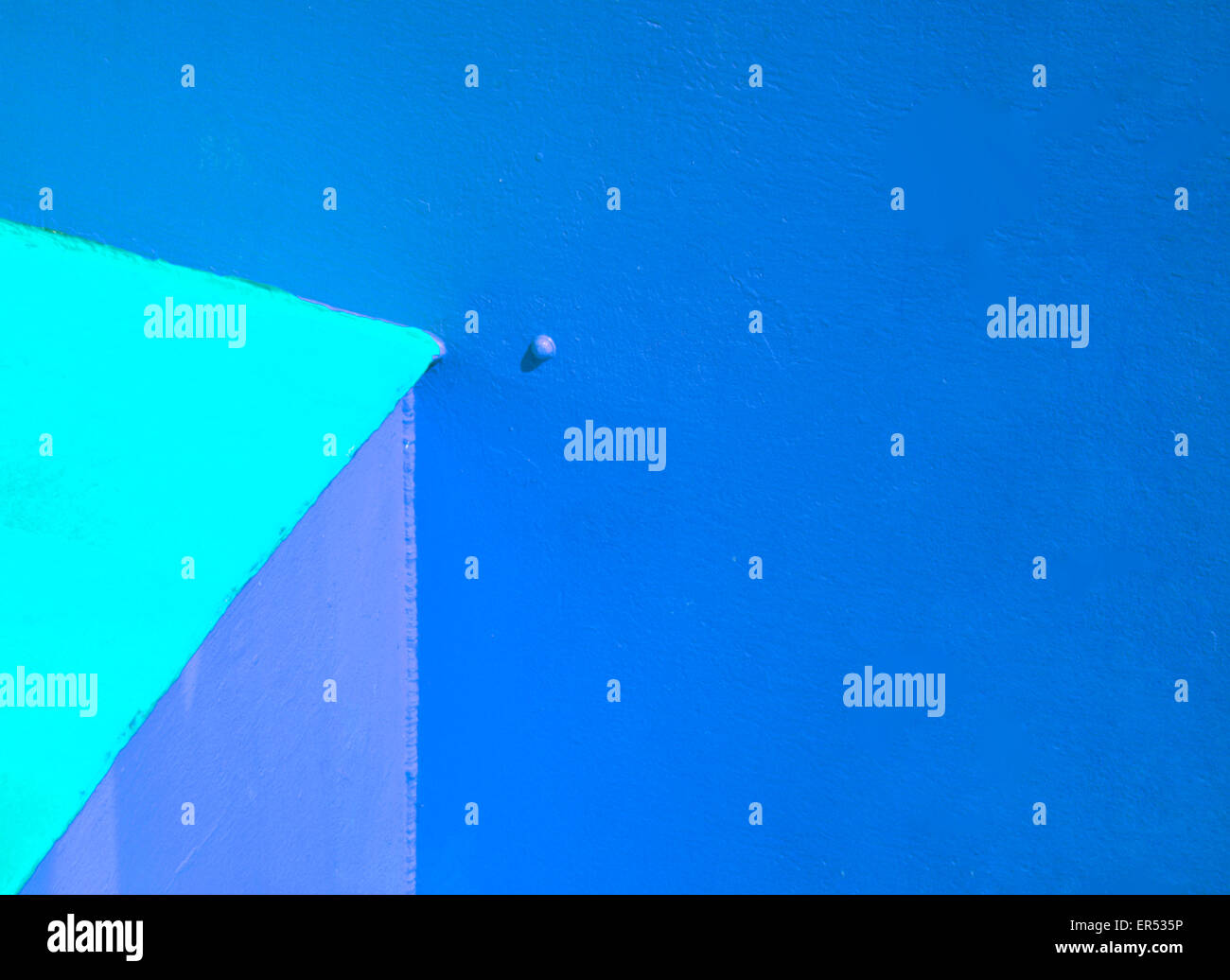 An abstract design in colour and angles based on the blue end of the ...