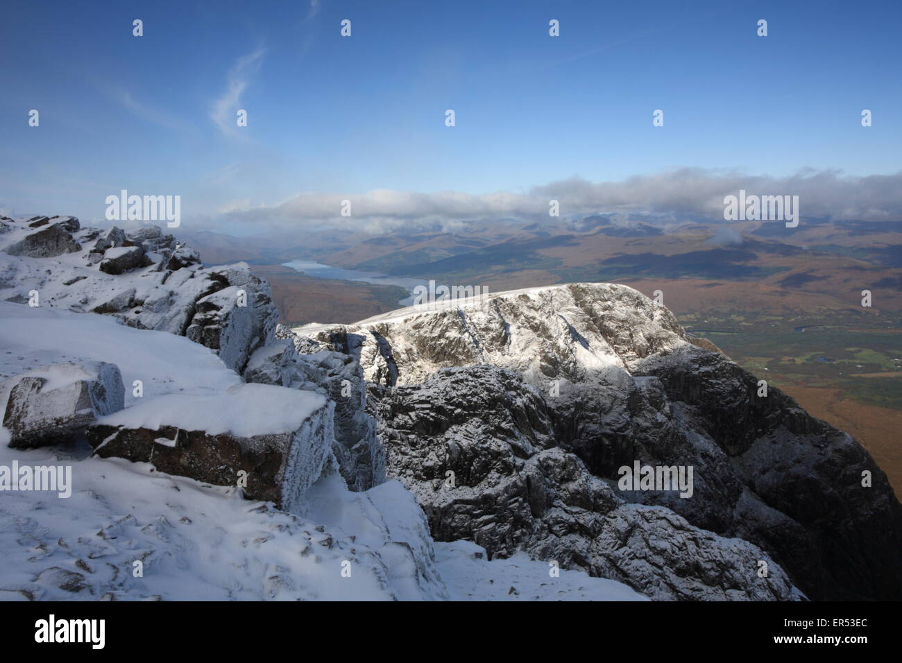 On the summit of Ben Nevis, highest mountain in the UK Stock Photo - Alamy