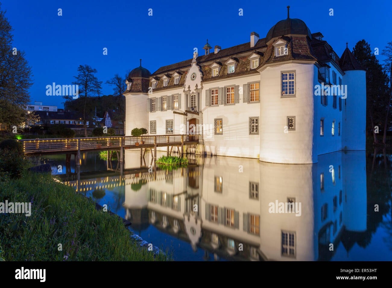 Evening at Bottmingen Castle in Basel Stock Photo - Alamy