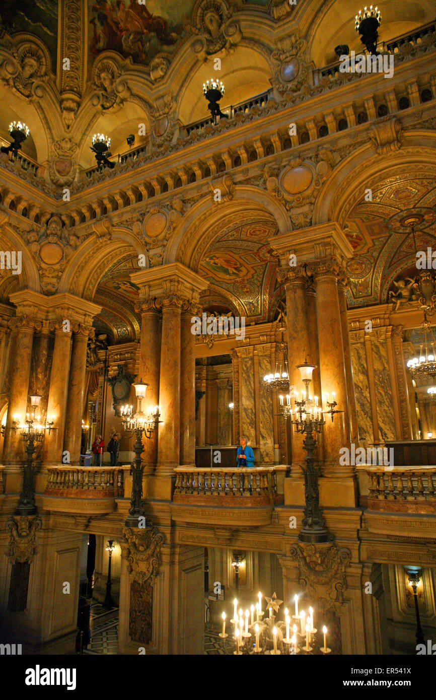 Inside the Paris Opera House Palais Garnier Stock Photo - Alamy